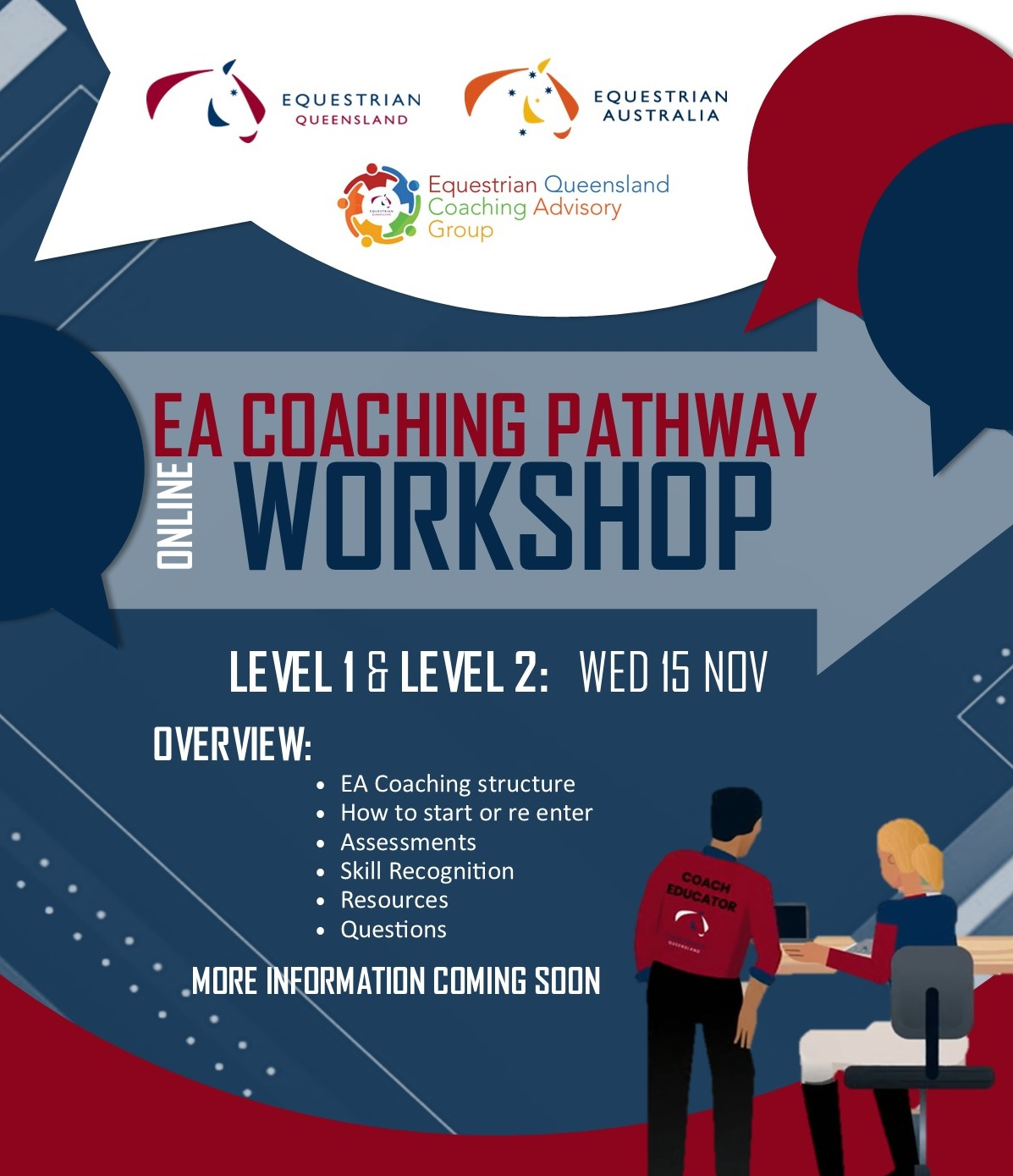 Next Steps - Coaching Pathway Information Evening Level 1 and Level 2 | Equestrian Queensland
